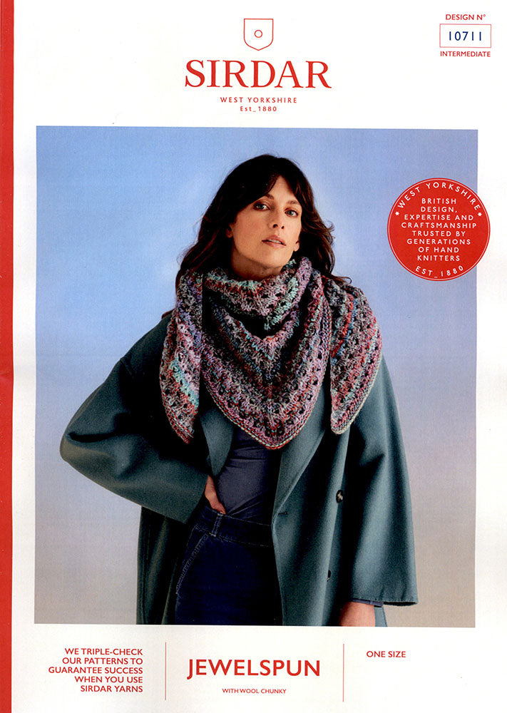 Sirdar Jewelspun with Wool Chunky - Shawl (10711) — Sconch Yarn Shop
