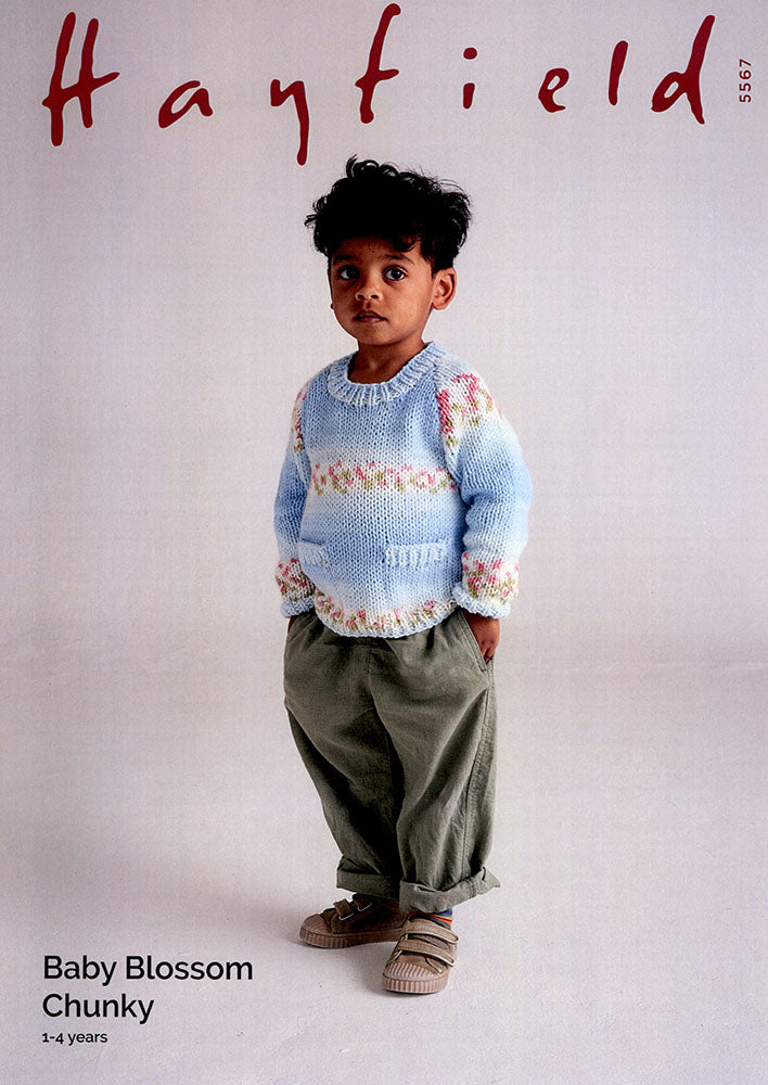 Hayfield Baby Blossom Chunky - Sweater (5567) — Sconch Yarn Shop