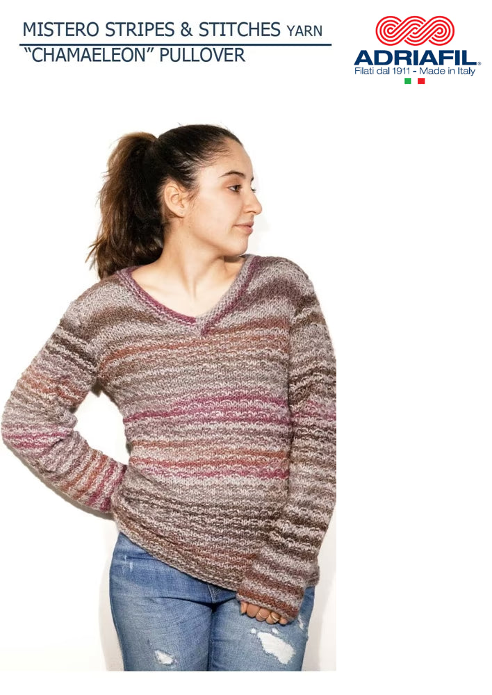 Adriafil Mistero Chunky - Chamaeleon Pullover — Sconch Yarn Shop
